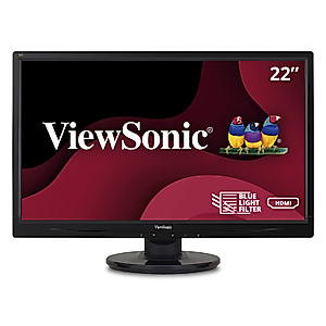 ViewSonic VA2246MH-LED 22in 1080p LED Monitor HDMI, VGA (Renewed)