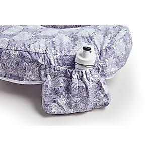 My Brest Friend Inflatable Travel Nursing Pillow For Breastfeeding, Bottlefeeding & Posture Support with Slipcover, Flowers