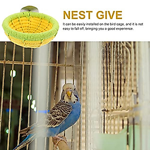 Ipetboom Cotton Rope Bird Nest Breeding Nest Hatch House Cage Finch Parrot Canary Nest Bird Nest Pigeon Nesting Bowls Bird Breeding Hatching Nest for Birds Parrot Breeding Nest 3pcs