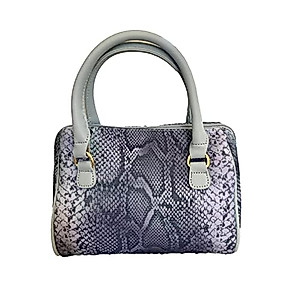 Luv Betsey By Betsey Johnson Faux Leather Iridescent Snake Print Small Satchel Crossbody With Chain Fashion Detail