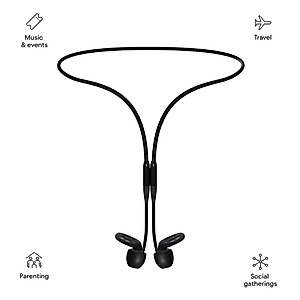 Loop Link Safety Connector Cord – Official Connector Cord for Loop Earplugs | Magnetic Tug-Resistant Safety Cord | Compatible with Loop Quiet/Engage/Experience | Warm Charcoal