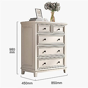 BYRCAL Chest of Drawers Solid Wood Drawers Living Room Storage Cabinets Modern Minimalist Drawers Bedroom Multi-Layer Drawer Storage Cabinets for Home