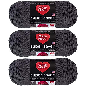 Red Heart E300-3950 Red Heart Super Saver Yarn - Charcoal