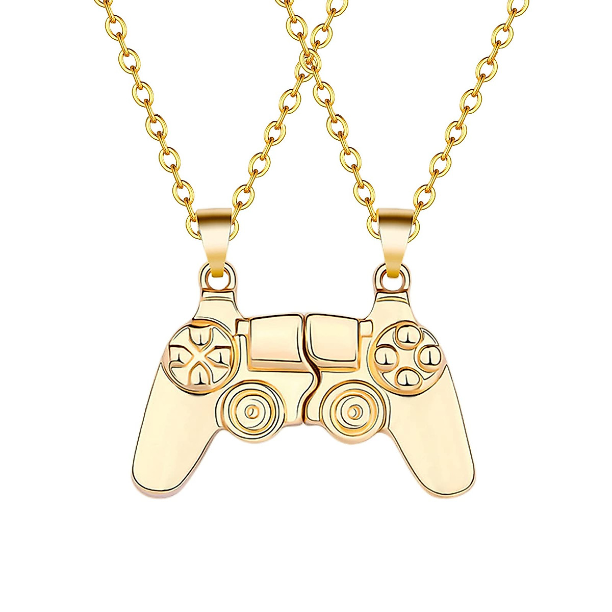 jagosen Game Controller Necklaces Matching Necklace for Couples Console Handle Pendant for Best Friends Him and Her Lovers BFF Friendship Jewelry
