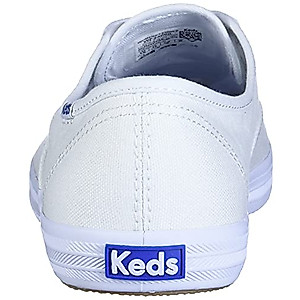 Keds Women's Champion Original Canvas Lace-Up Sneaker, White, 11 W US
