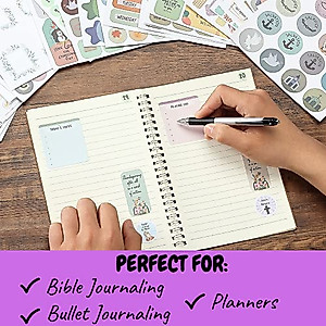 Mr. Pen- Christian Journaling Stickers, 31 Sheets, 1034 pcs, Christian Stickers for Planners and Journals, Christian Stickers, Religious Stickers, Bible Journaling Stickers, Bible Journaling Supplies