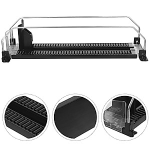 Hemobllo Drink Dispenser for Refrigerator, Automatic Vending Machine Pusher Tray Rack Soda Can Organizer Beverage Can Rack Pull Out Cabinet Shelf for Fridge, Pantry and More