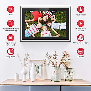 Feelcare Digital WiFi Picture Frame 10 inch, Send Photos or Videos from Anywhere, 5GHZ WiFi,16GB Storage,1920x1200 IPS FHD Display,Touchscreen for Easy Navigation