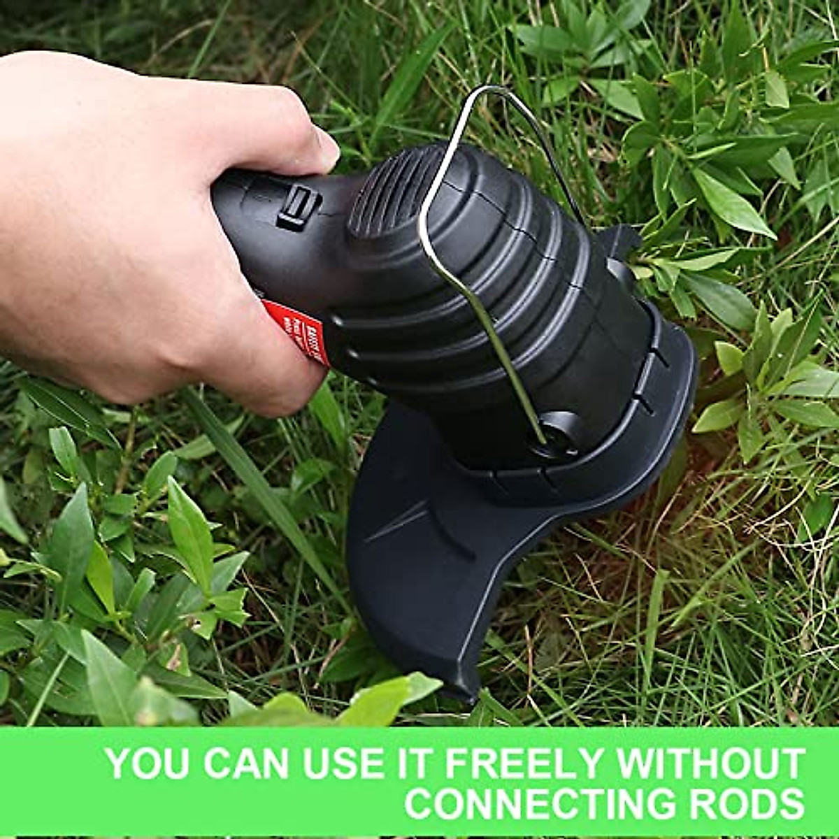 3.7V Cordless Grass Strimmer Sets with Telescopic Rod, Cordless String Trimmer Edger Lawn Tool Battery Powered 1200mAh, Lightweight Grass Trimmer Weed Eater Brush Cutter for Garden Yard