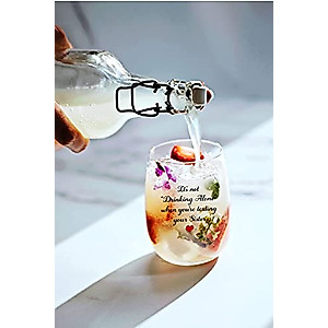 Drinking Alone Sister - 15oz Wine Glass, Funny Sister Birthday Gifts from Sister, Unique Gifts For Sisters, Gift Ideas For Sister, Sister In Law Birthday Gifts, Sister Gifts For Women, Sorority Sister