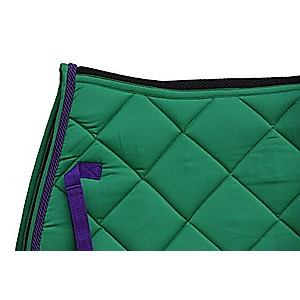 Rhinegold Unisex's 416-F-GRN Elite Carnival Saddle Pad, Green, Full