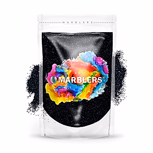 MARBLERS Twinkle Glitter [Black Knight] 3oz (85g) | Fine | Non-Toxic, Vegan, Cruelty-Free | Face, Body, Eyeshadow, Hair, Festival, Party Makeup | Nail Art, Polish | Resin, Tumbler, Slime, Craft