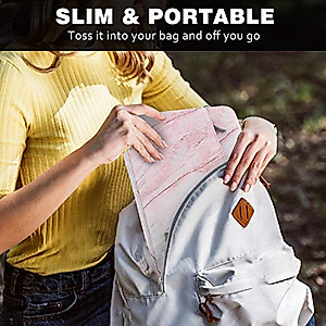 MoKo 11 Inch Tablet Sleeve Bag Carrying Case Fits iPad air 5 10.9" 2022, iPad Pro 11 M2 2022-2018, iPad 10th 10.9, iPad 9/8/7th Gen 10.2, iPad Air 4 10.9/Air 3 10.5, Tab S8 11"/Tab A, Pink Gray Marble