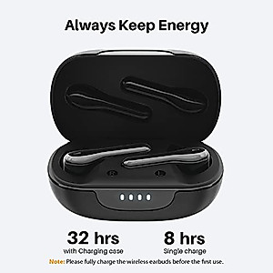 Tribit Earbuds, Bluetooth 5.2 Earbuds Qualcomm QCC3040, 4Mics CVC 8.0 Call Noise Canceling Crystal-Clear Calls Comfortable Earbuds 32H Playtime Wireless Bluetooth Headphones, FlyBuds C2