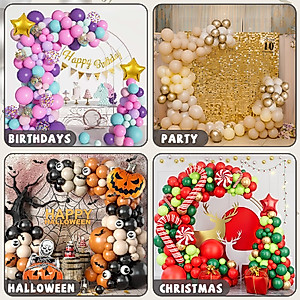 Balloon Arch Kit, Adjustable Balloon Arch Stand: Balloon Arch Frame Garden Arbors with Base - for Wedding Baby Shower Birthday Party Supplies Decorations (Black)