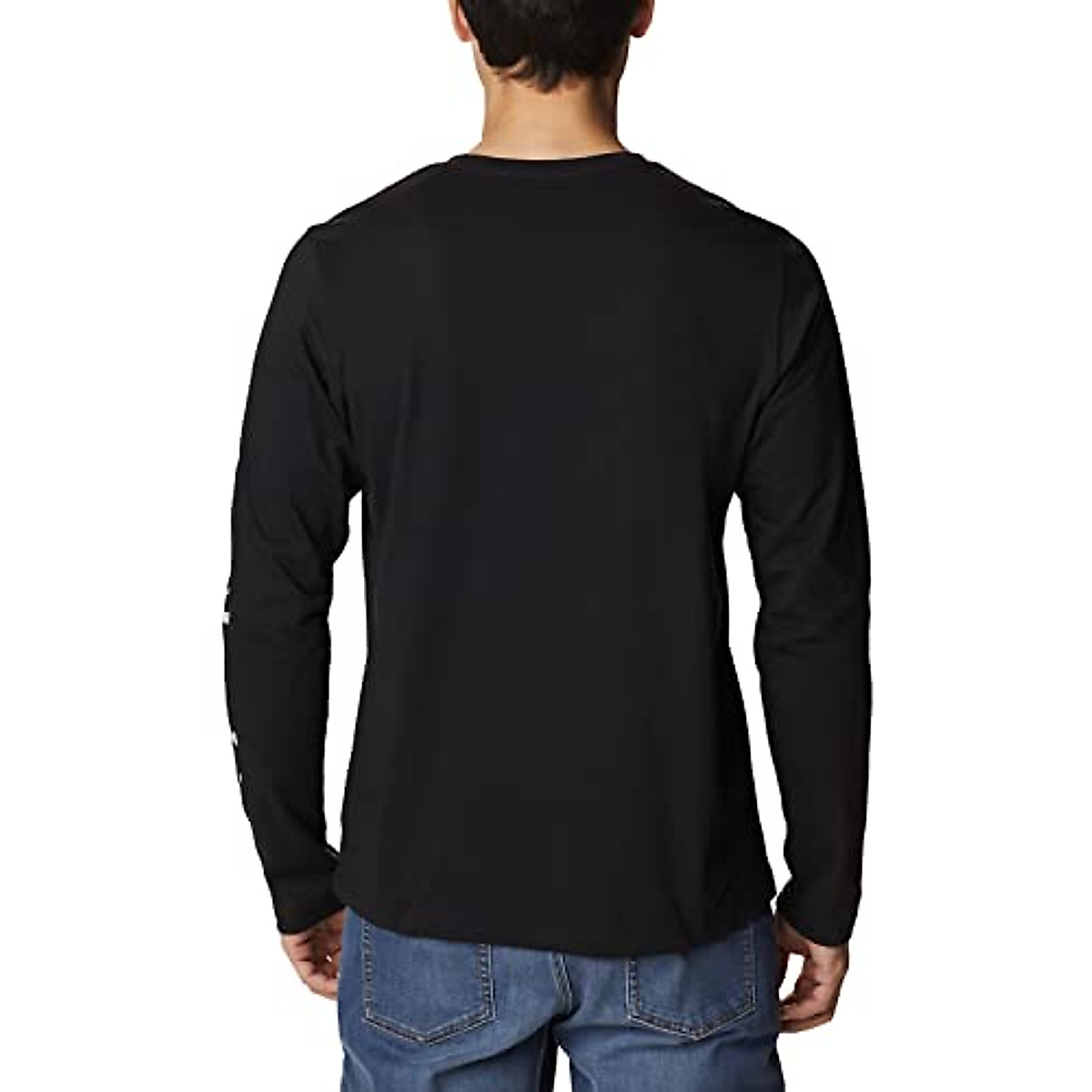 Columbia Men's Thistletown Hills Long Sleeve Logo Tee, Black, Medium