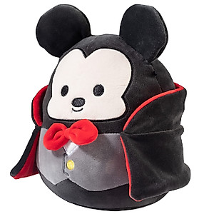 Squishmallows 8" Vampire Mickey Mouse - Official Kellytoy Disney Halloween Plush - Cute Stuffed Animal - Great Gift for Kids