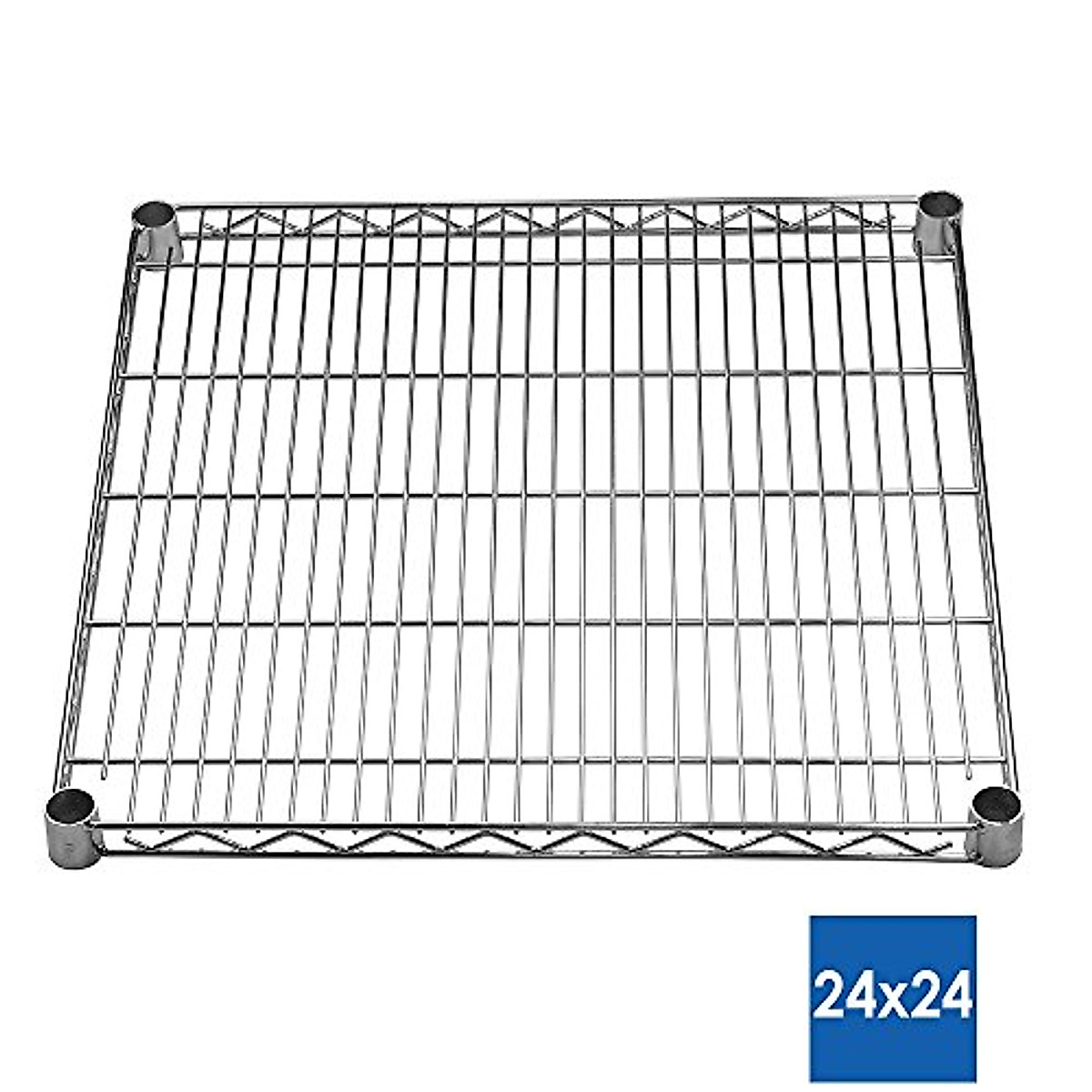 Shelving Inc. 24" d x 24" w x 72" h Chrome Wire Shelving with 5 Shelves