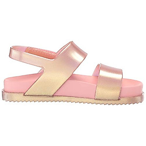 Mini Melissa Baby-Girl's Mini Cosmic Sandal Slipper, Rose Gold, 5 Medium US Toddler