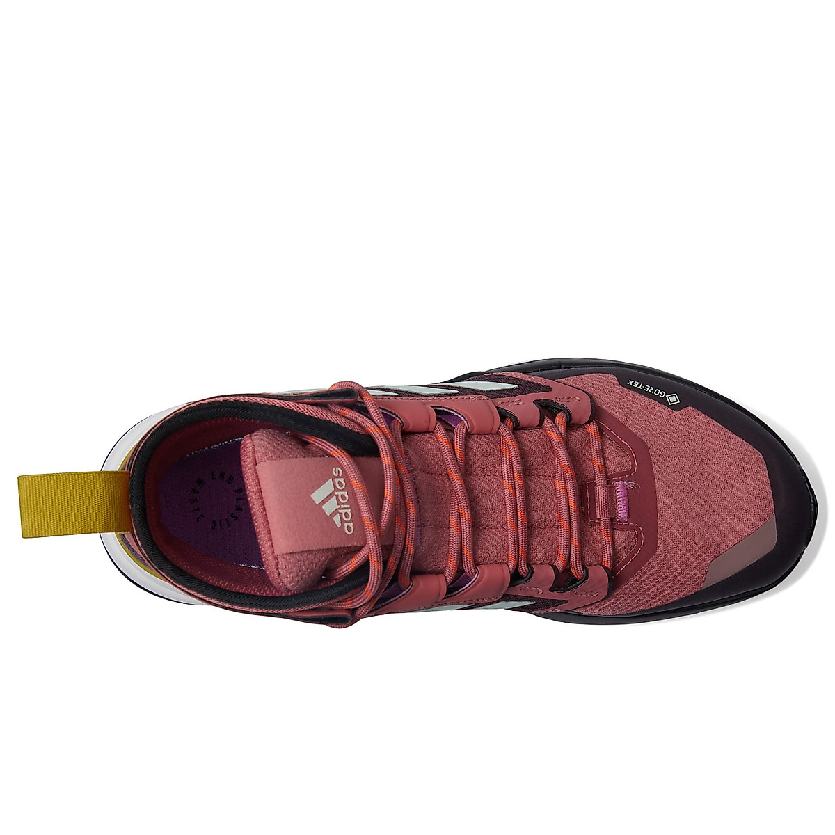 adidas Women's Terrex Trailmaker Mid GTX Trail Running Shoe, Wonder Red/Linen Green/Shadow Maroon, 7.5