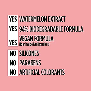 Garnier Fructis Plumping Shampoo and Conditioner Set for Volumizing and Moisturizing Fine Hair, Watermelon Extract, 11.8 oz each,Micellar Water Sample included