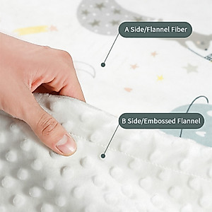 insular Baby Blanket for Boys Girls Soft Plush Minky with Dotted Backing, Double Layer Receiving Blanket for Stroller Crib Newborn Toddler Bed Blanket 42 x 30 in, Jungle Lion