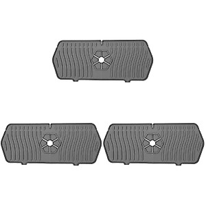 Hemoton 3pcs Faucet Splash Pad Drip Catcher for Sink Faucet Sink Drain Pad Faucet Catcher Kitchen Gadgets Sink Mat Kitchen Accessory Medium and Small Draining Mat