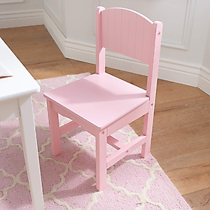 KidKraft Nantucket Kid's Wooden Table & 4 Chairs Set with Wainscoting Detail, Pastel