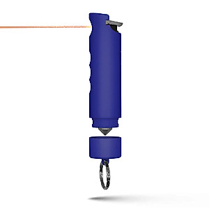 Guard Dog Pepper Spray with Window Breaker | 3-in-1 Car Safety Tool | Self Defense Keychain | Maximum Strength | 16 Feet Distance Defense (Blue)