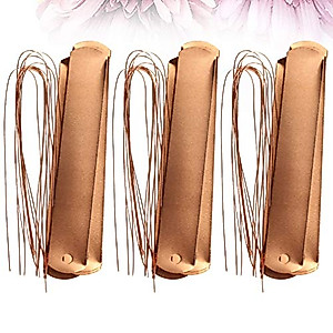 Hemoton Plant Accessories 60 Packs Copper Garden Tags with Ties, Reusable Hanging Copper Gardening Labels for Farm Pots Flower Bed, 4.7-Inch Garden Tags