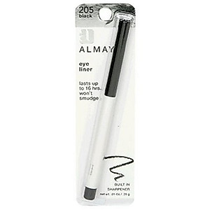 Almay Eyeliner Pencil, Black [205], 0.01 oz (Pack of 2)