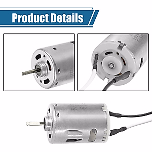 6 inch RV Vent Fan,12V D-Shaft RV Fan Motor with White Fan Blade for RV Bathroom Fan Camper Roof Vent