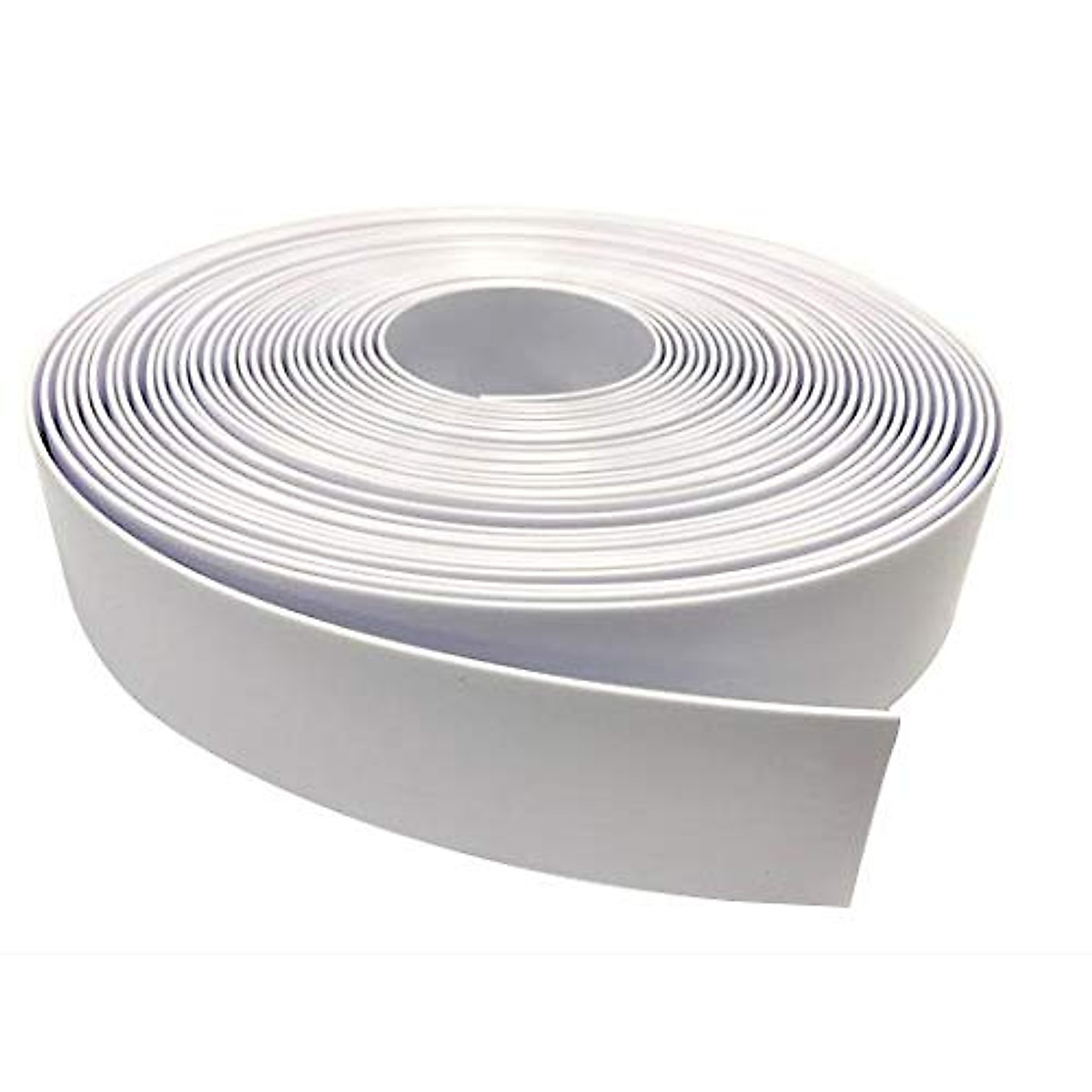 2" Wide Vinyl Strap for Patio Pool Lawn Garden Furniture 20' Roll_ Make Your Own Replacement Straps. Plus - 20 Free Fasteners! (201 White)
