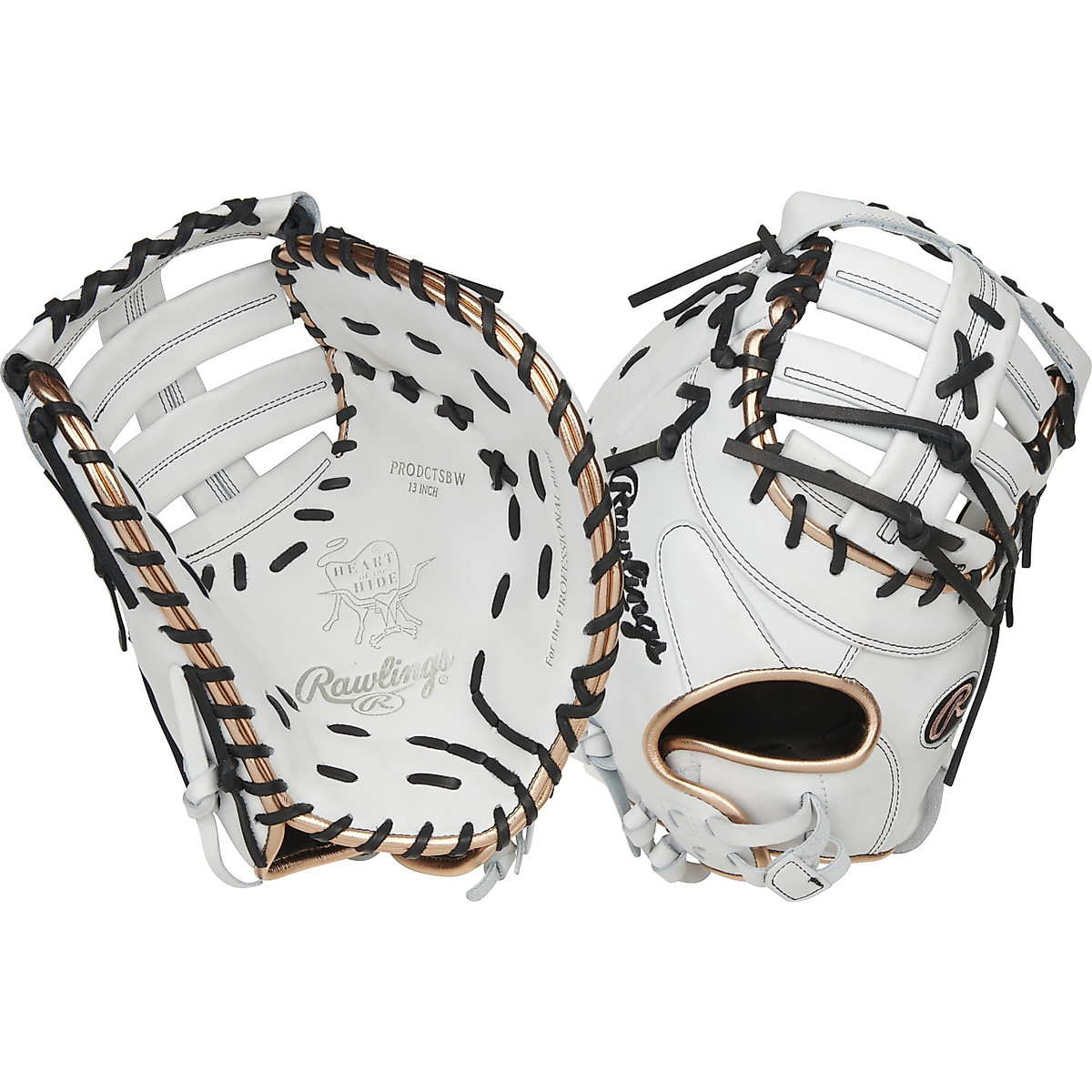 Rawlings | HEART OF THE HIDE Fastpitch Softball First Base Glove | 12.5" | Modified Single Post Web | Right Hand Throw