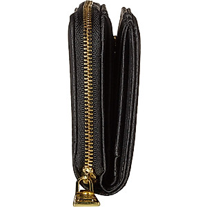 Steve Madden French Zip Around Wallet Black One Size