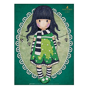 Sequin Art Gorjuss The Scarf Sparkling Picture for Adults & Kids Arts and Crafts Kit