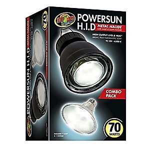 Zoo Med PowerSun H.I.D Metal Halide UVB Lamp & Lamp Fixture