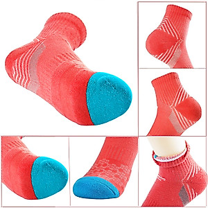 Veatree 5 Pairs Women Cushioned Moisture Wicking Socks for Hiking Trekking Running Camping Outdoor