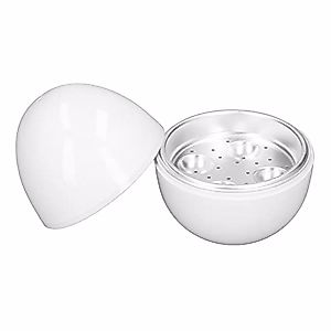 Egg Cooker with 4 Egg Capacity Microwave Hardboiled Egg Maker Compact Design ABS Material Egg Boiler Steamer for Home Use Hard Boiled Eggs