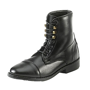 Equistar - Ladies' Lace Paddock Boot (All Weather) 9.5 Black