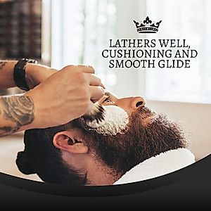 Henri et Victoria Shaving Soap For Men | Smooth Shave, Lathers Up Nicely, Long-Lasting Scent | Canadian Made by Skilled Artisan 114 g (4 oz) (Cognac and Cuban Cigars)