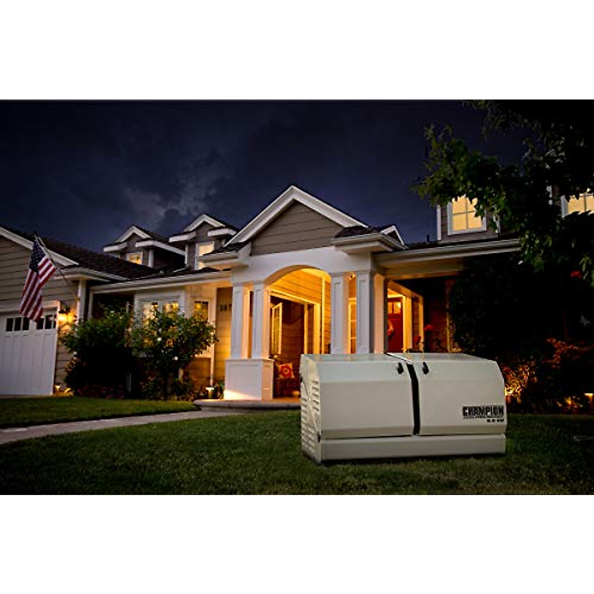 Champion Power Equipment 100177 8.5-kW Home Standby Generator with 50-Amp Outdoor-Rated Automatic Transfer Switch
