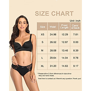 Intiflower Period Underwear for Women, Leakproof Period Panties, Lace Menstrual Underwear Breathable & Soft