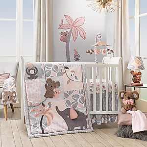 Lambs & Ivy Calypso Pink/Taupe Koala and Palm Tree Nursery Wall Decals/Appliques