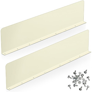 Yexiya 2 Pcs Rain Gutter Valley Splash Guards Downspout Diverter Roof Rain Diverter Roofing Gutter Guards with 20 Pcs Matching Gutter Screws Gutter Guards for Corner House Almond(Straight Style)