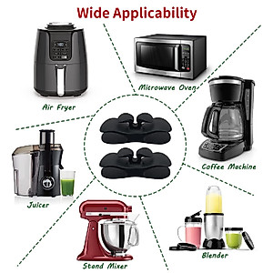 Sliding Mats for Kitchen aid Head Stand Mixer with 2 Black Kitchen Accessories,Mixer Mover Slider Mat Pad for Kitchenaid 4.5-5 Qt Tilt-Head Stand,Kitchen aid Mixers Accessories