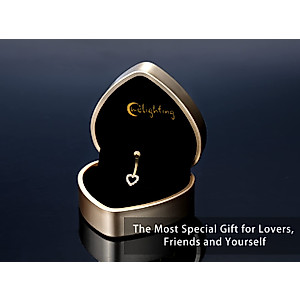 Melighting Gold Belly Button Rings 14K Real Gold Belly Rings Heart Belly Piercing Jewelry Clear CZ Navel Piercing Jewelry for Women