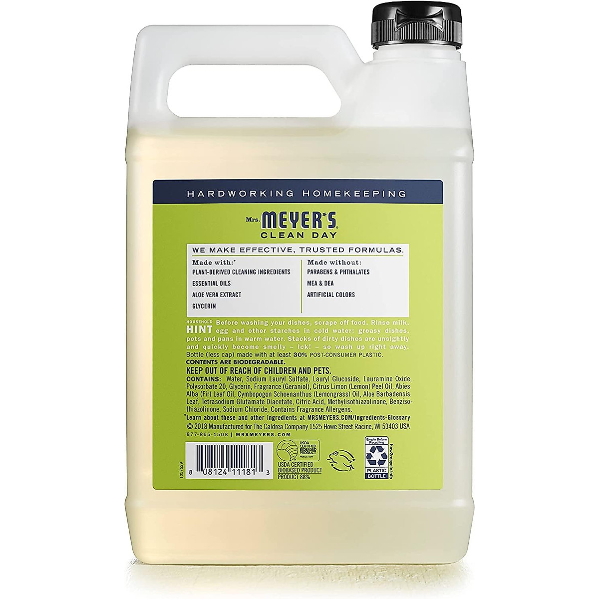 Mrs. Meyer's Dish Soap Variety, 1 Dish Soap, 1 Dish Soap Refill, Lemon Verbena, 1 CT