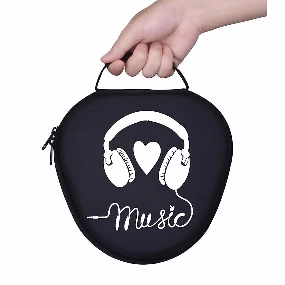 Hard Case for New AirPods Max, Travel Carrying Headphone Case with Music Cool Music Earpad Cover Protective Portable Storage Bag Gift APM5