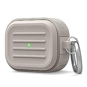 elago Armor Case Designed for Apple AirPods Pro Case, Tough Drop Protection, Shock Resistant, Made from Durable Silicone [US Patent Registered] (Stone)